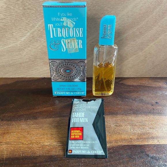 Makeup | Vintage Turquoise Silver Spray Cologne Perfume Parfums De ...